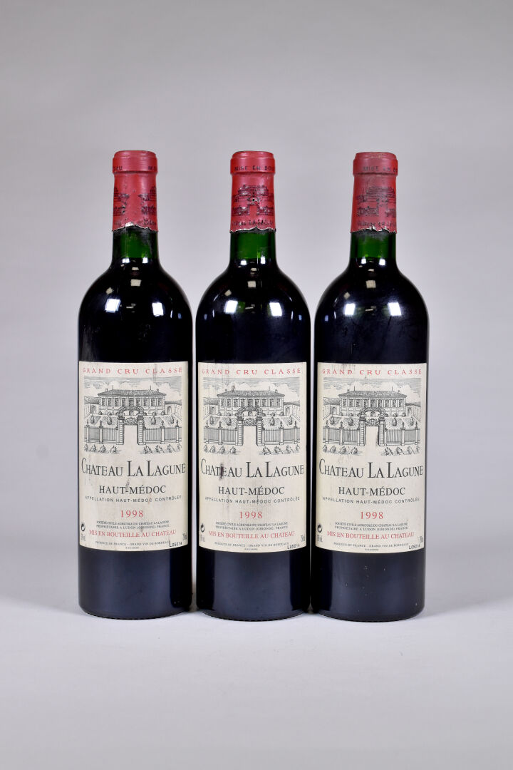 3 bouteilles, Haut-Médoc, Château La Lagune, 3ème Grand Cru Classé ...