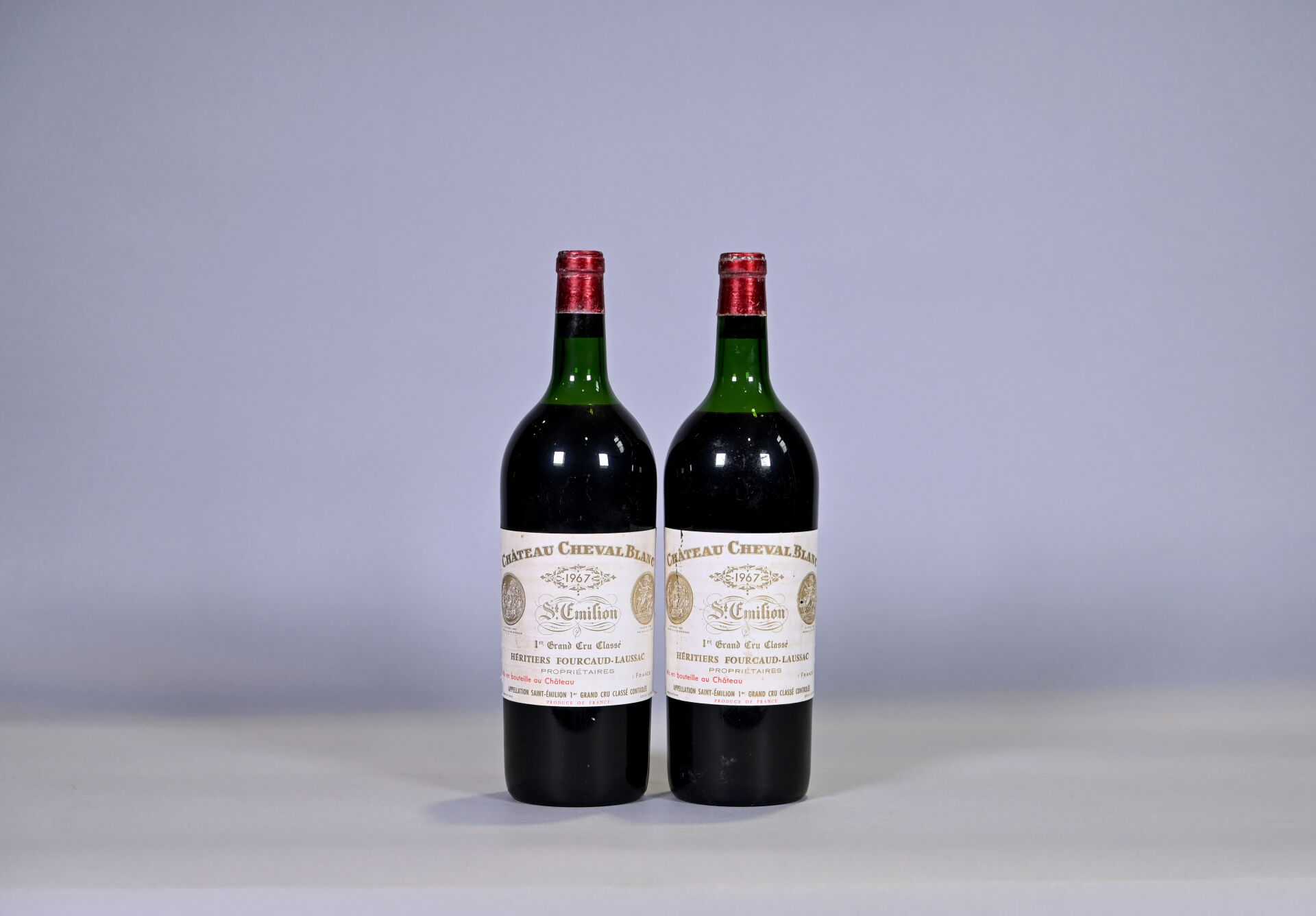 BORDEAUX - 2 magnums, Saint-Emilion Grand Cru, Château Cheval Blanc ...