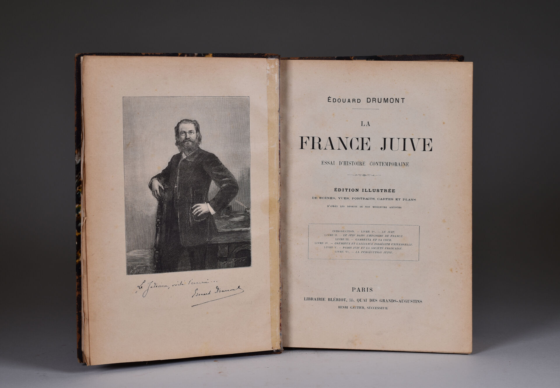 DRUMONT (Édouard) « La France Juive - Essai d'Histoire contemporaine ...
