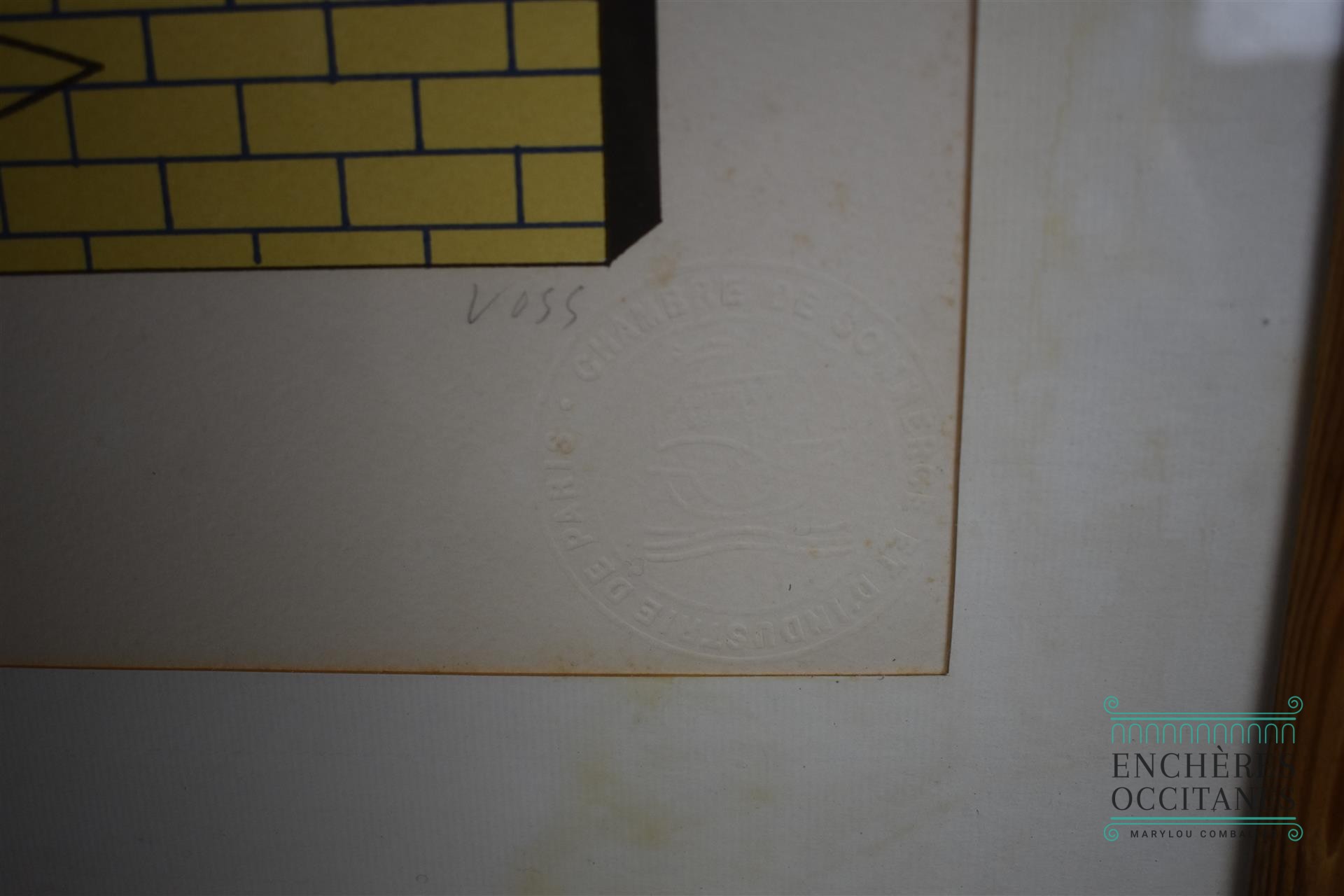 Jean VOSS (Né en 1936). Sans titre. Lithographie en couleurs signée en ...